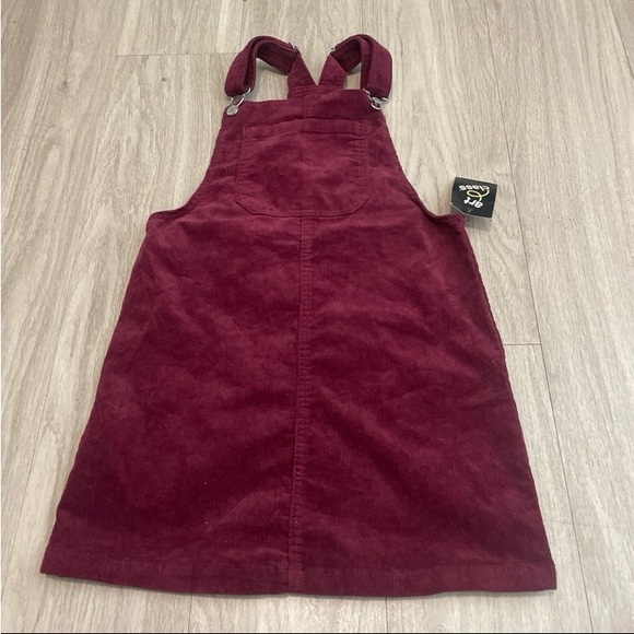 art class | Dresses | Nwt Kids Burgundy Corduroy Dress Overalls | Poshmark